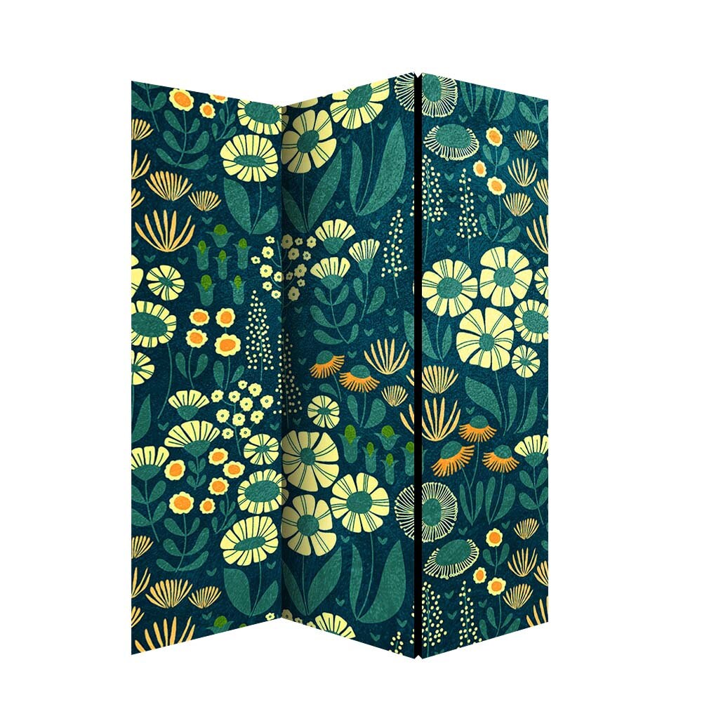 Minimalist Flower Room Divider Folding Screen Room Divider - Etsy