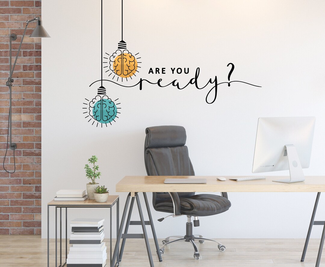 Are You Ready Sticker - Office Wall Decal- Inspire Wall Sticker - Wall ...