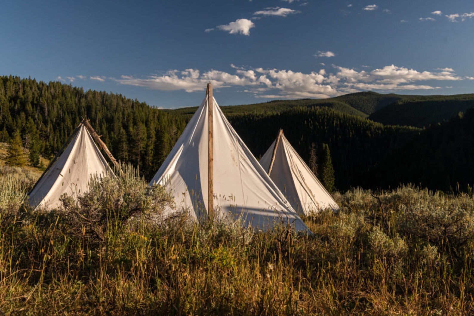 7x9 12oz Canvas Cowboy Range Tent & Teepee - Etsy