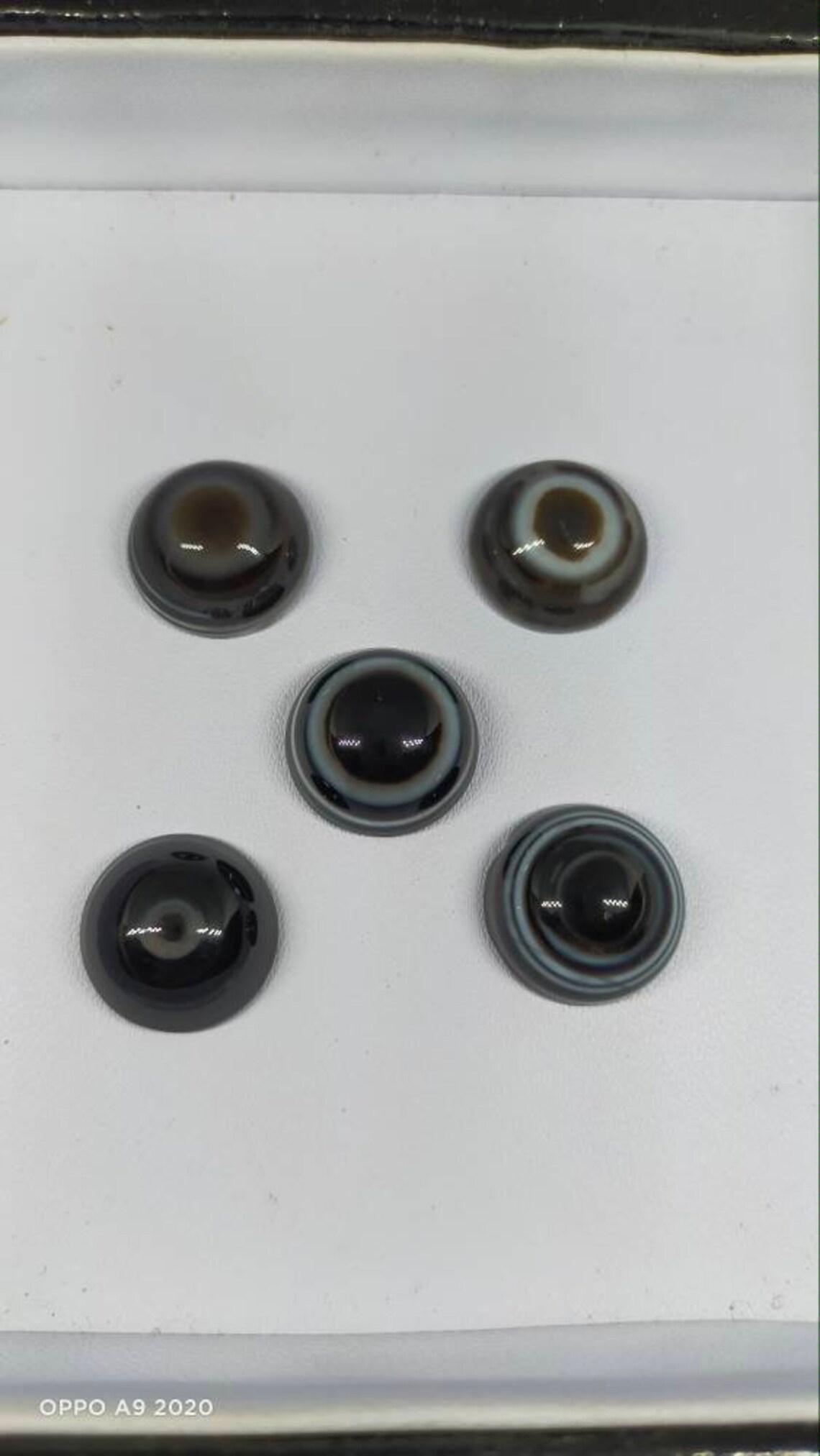 Natural Black Banded Agate Eyes Semi Precious Gemstone Handmade Eyes - Etsy
