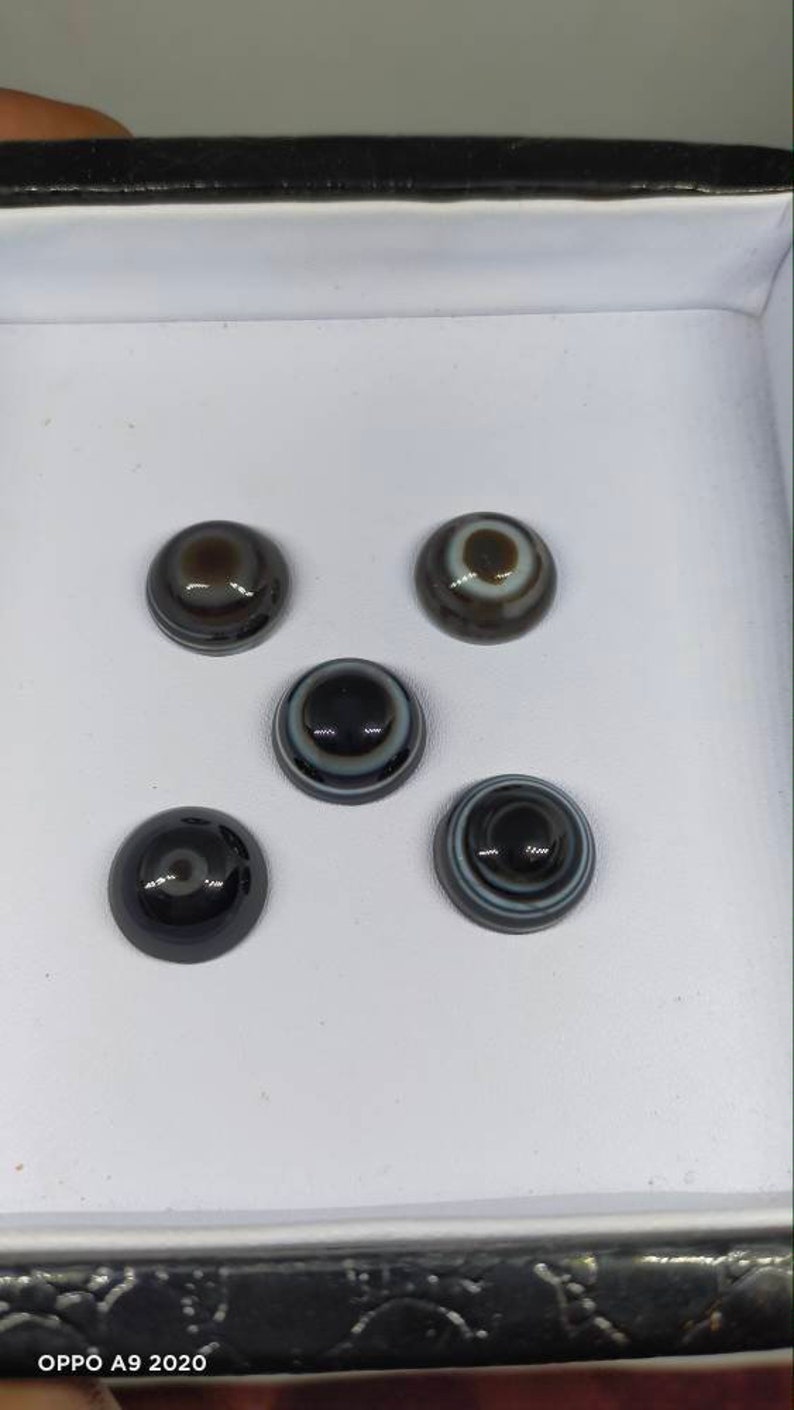Natural Black Banded Agate Eyes Semi Precious Gemstone Handmade Eyes - Etsy