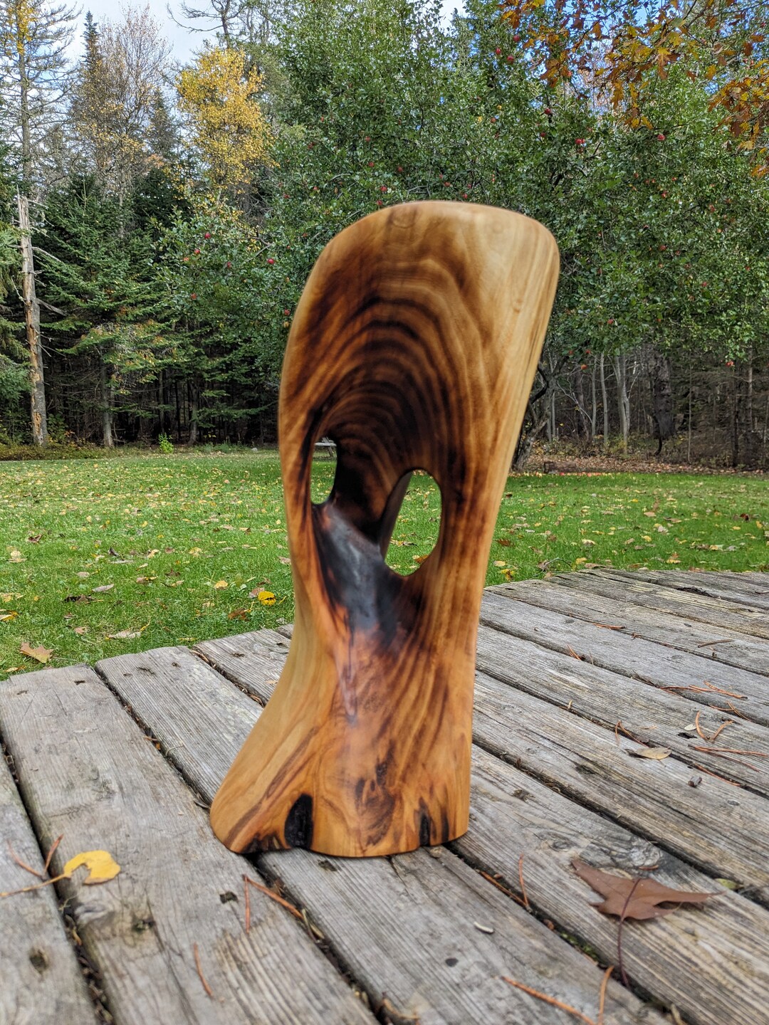Twisted Nature Woodworking Hand Carved Solid Abstract Sculpture poplar ...