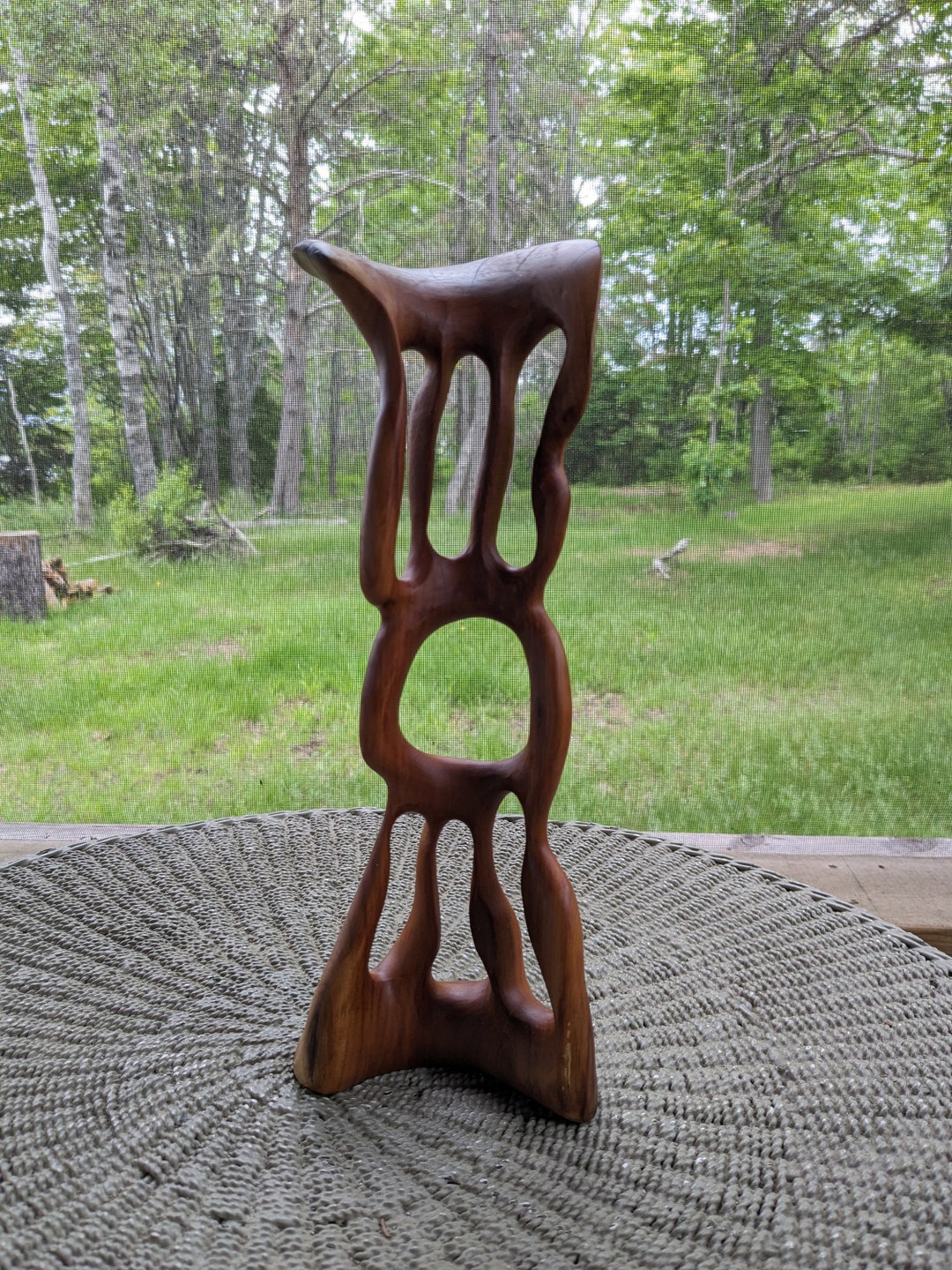Twisted Nature Woodworking Hand Carved Solid Apple Wood Abstract ...