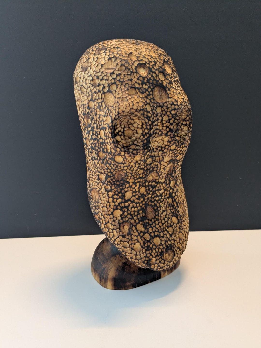Hand Carved Solid Wood Abstract "space Face" - Twisted Nature ...