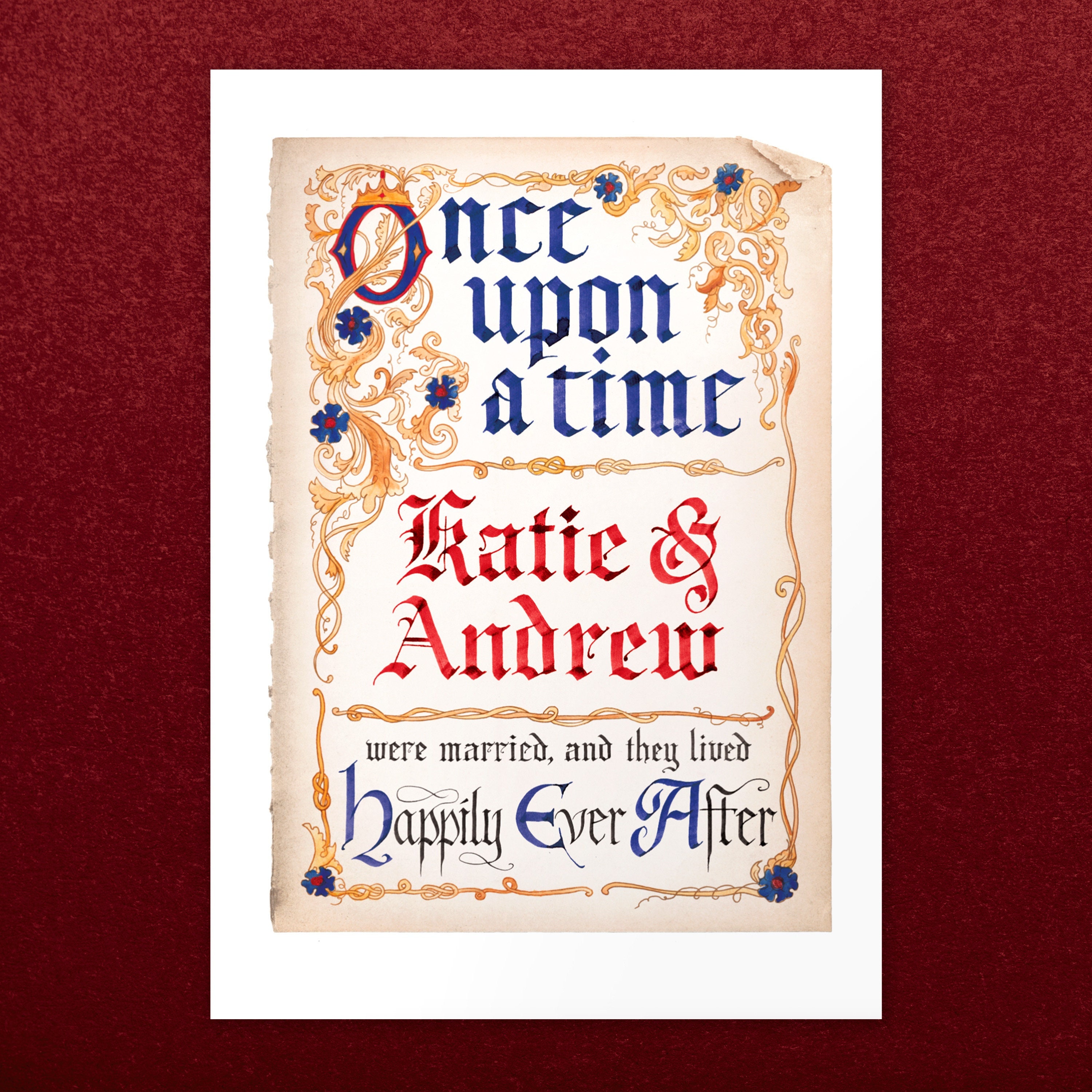 Once Upon A Time Calligraphy