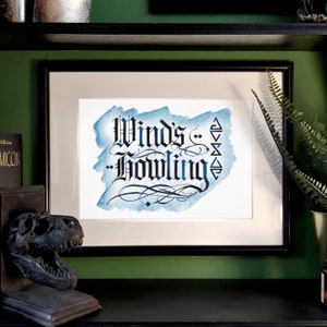 The Witcher 3 Wind's Howling - Geralt of Rivia Quote Calligraphy Print ...