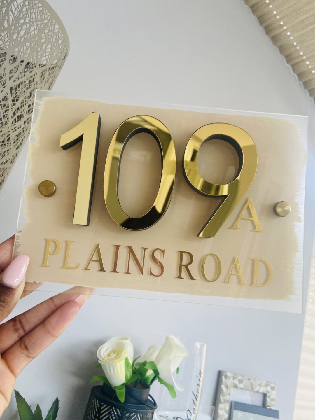 Door Sign / 3D Door Number Sign / House Sign / Personalised Door Sign ...