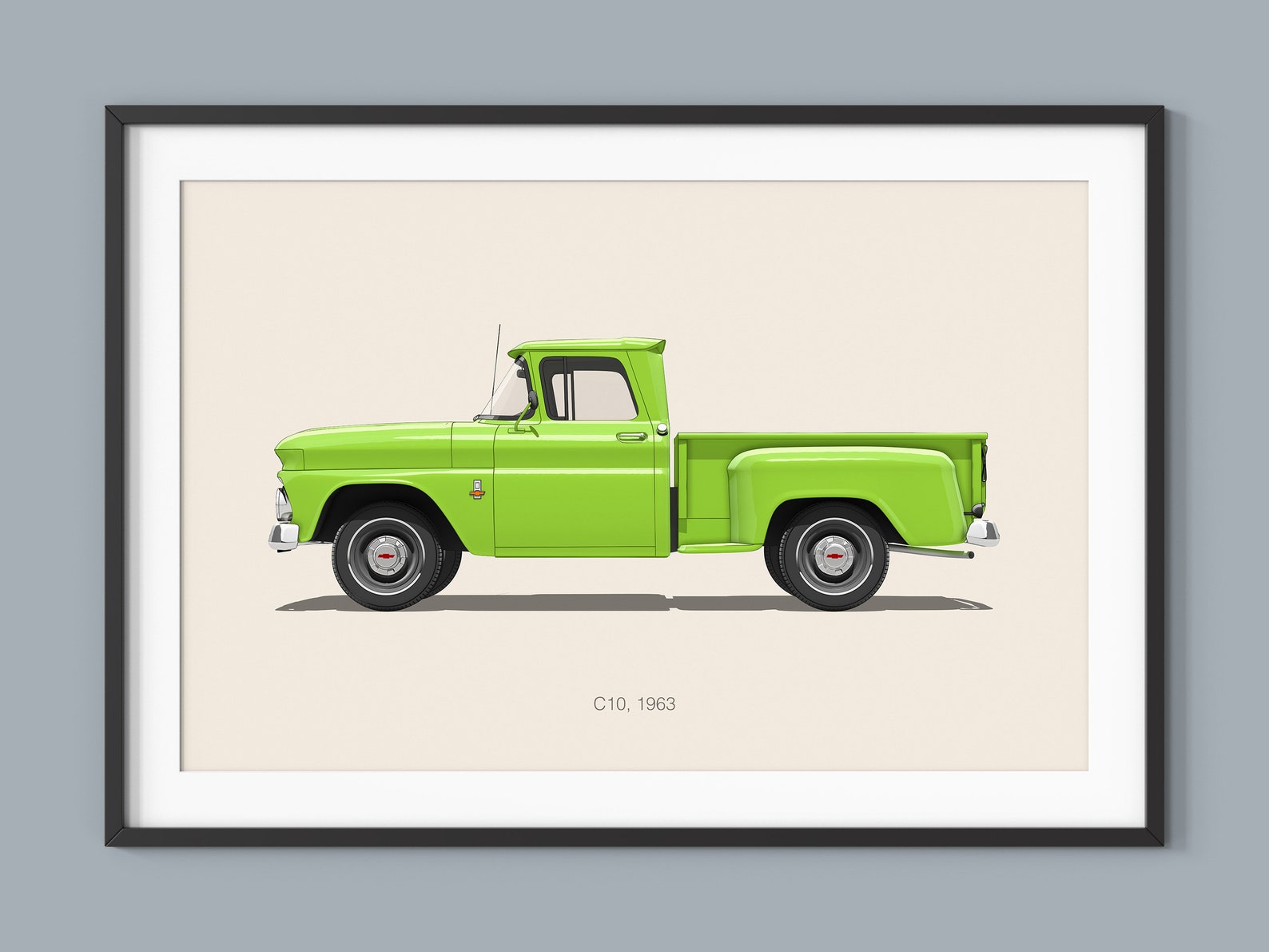 Chevrolet C10 Truck Posters Illustration Prints Wall Art for - Etsy