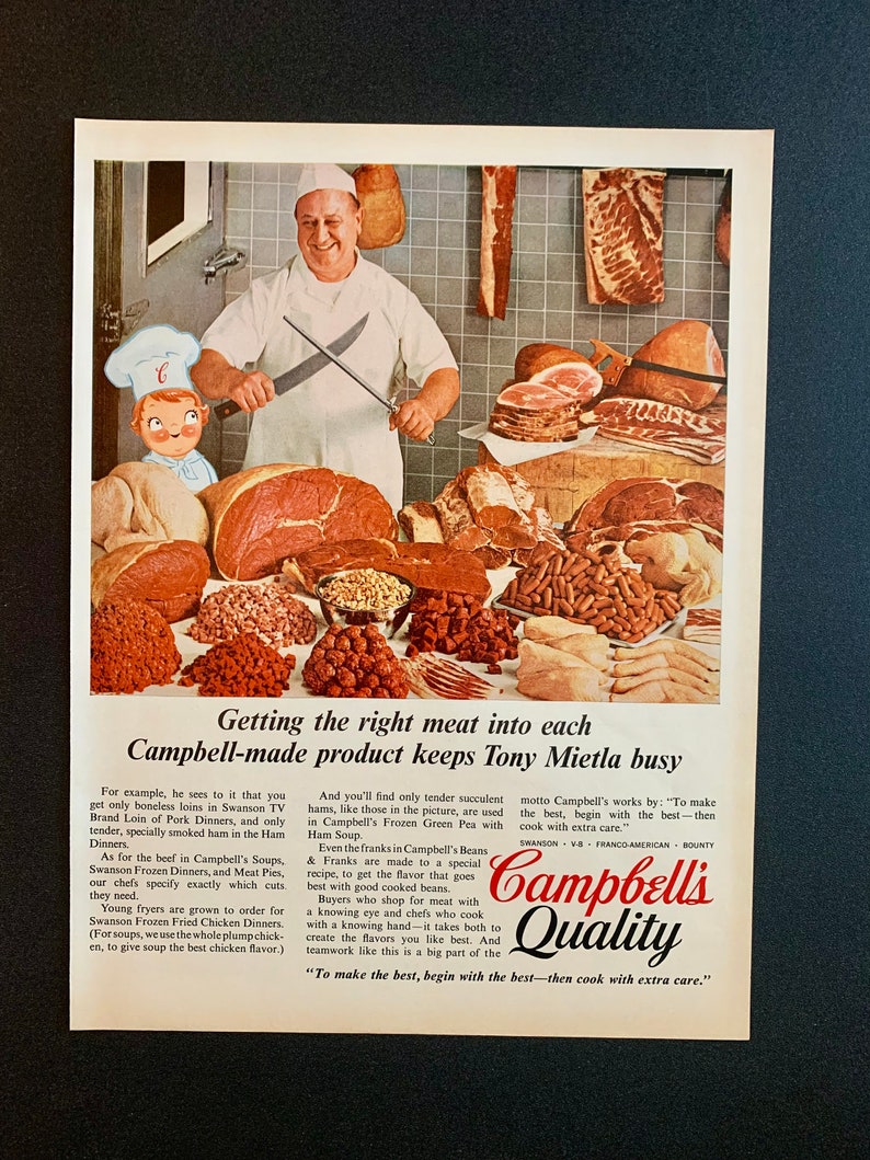 Vintage Campbells Soup Ads Several Styles 1950s and - Etsy