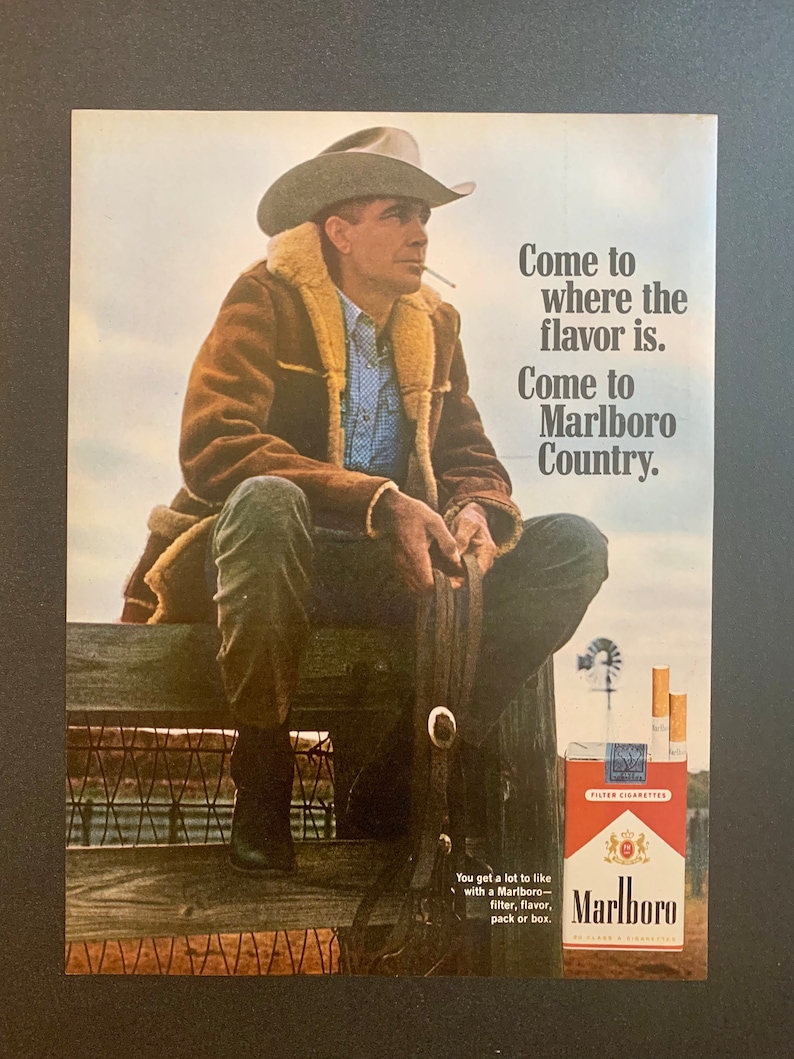 Vintage 1960s Marlboro Cigarettes Ads Several Styles - Etsy