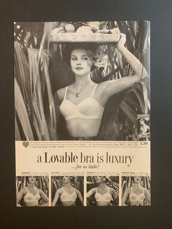 Vintage Bra And Girdle Ads 1950s And 1960s Several Etsy Finland