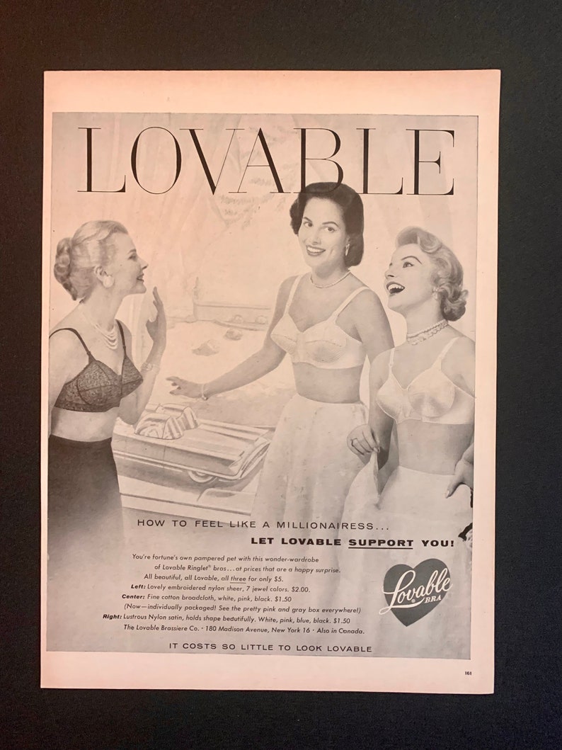 1950s Bra And Girdle Ads Several Styles To Choose From Etsy
