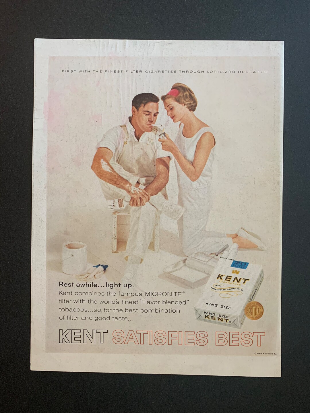 1960s Kent Cigarettes Smoking Ads Several Styles Original Vintage ...