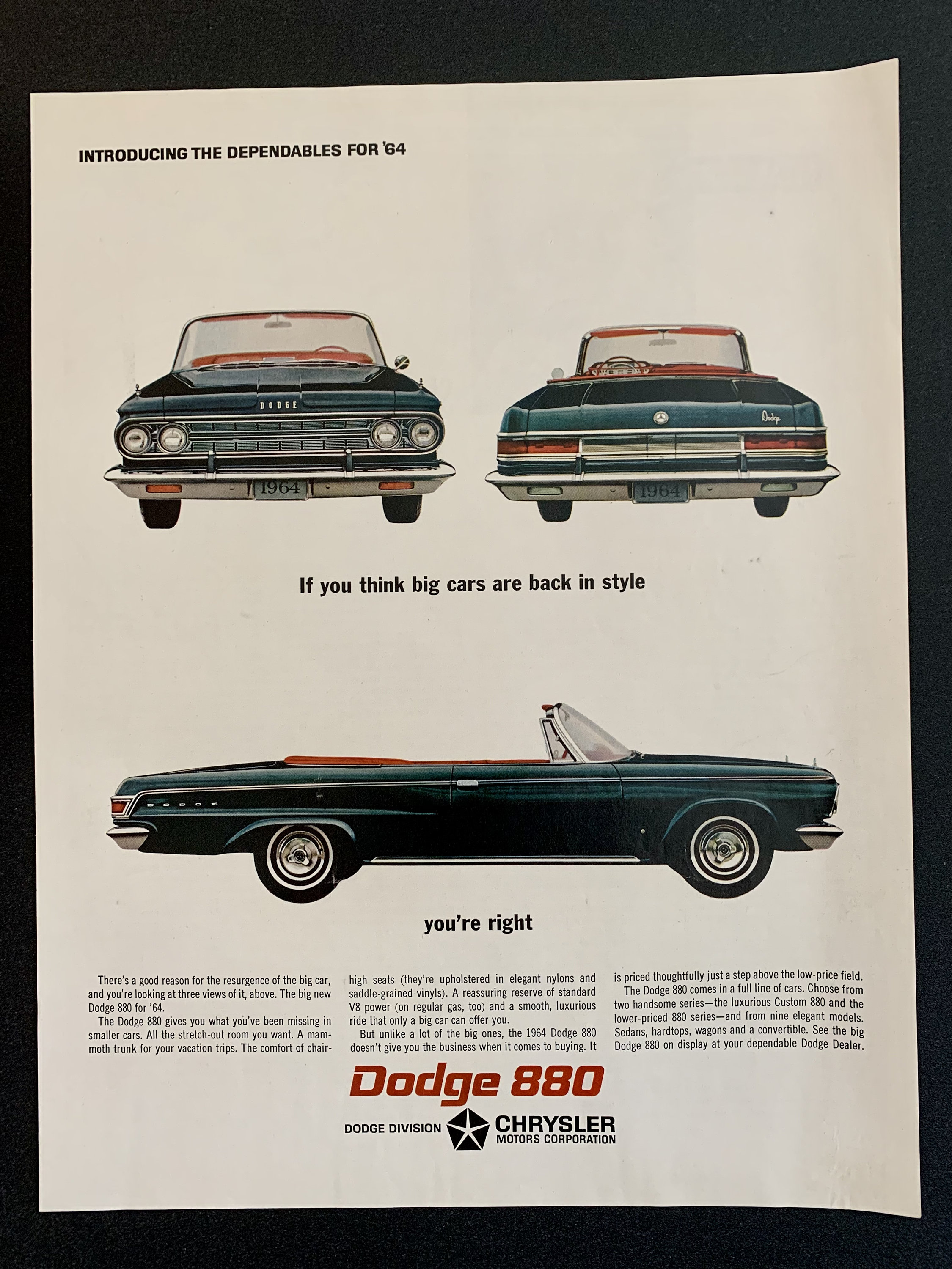 1964 Dodge Convertible for sale| 82 ads for used 1964 Dodge Convertibles