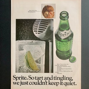 1960s Vintage Sprite Ads Several Styles Original Vintage Advertisements ...