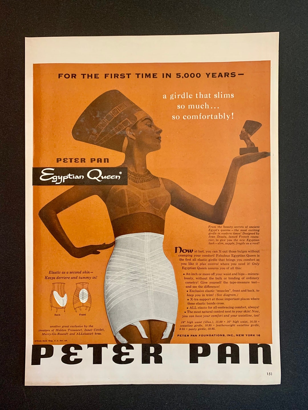 1950s Bra and Girdle Ads Several Styles to Choose From Original Vintage ...