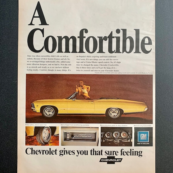 Chevrolet Advertising Poster - Etsy