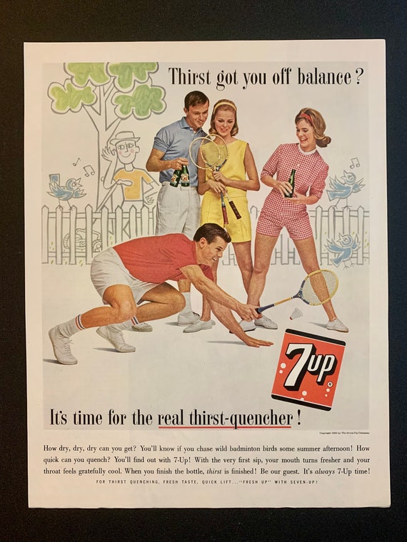 Vintage 7-up Ads 1950s and 1960s Several Styles Original - Etsy Australia