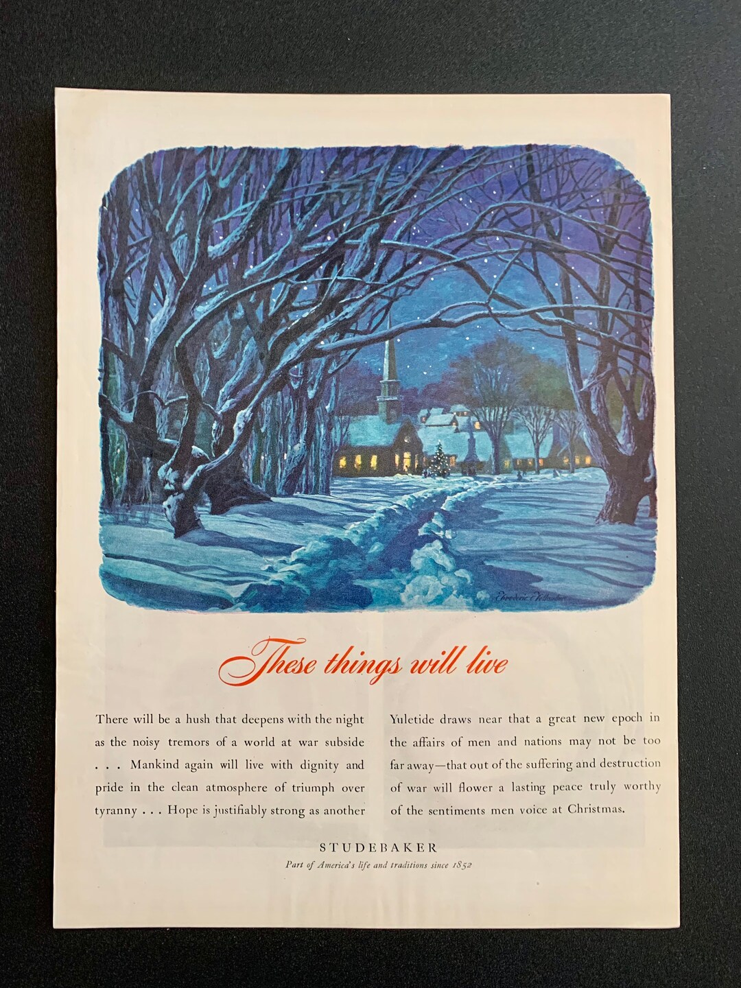 Original 1944 Studebaker Ad Vintage Classic Car Advertisement Magazine ...