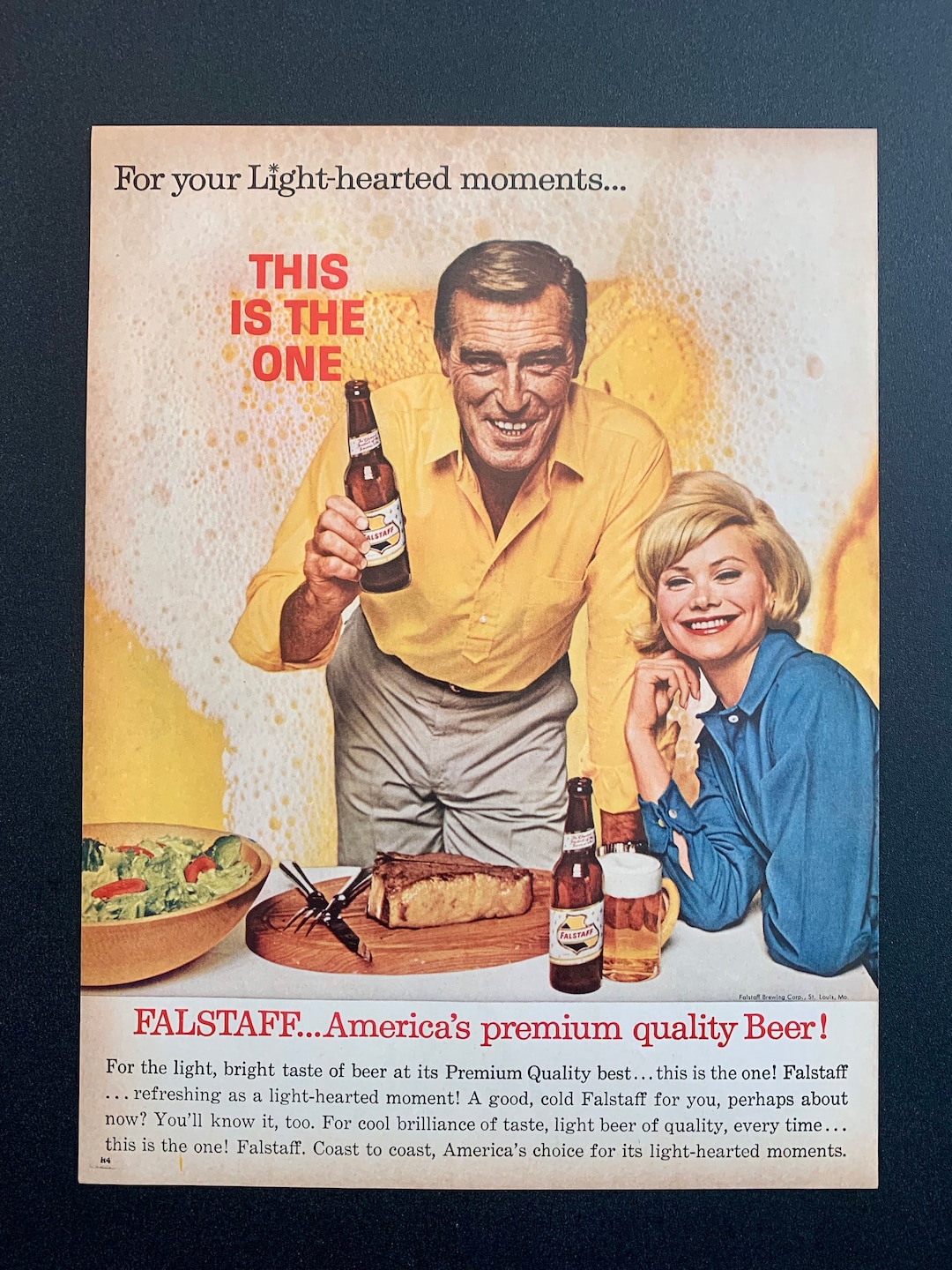 Vintage Falstaff Beer Ads 1950s and 1960s Several Styles Original ...