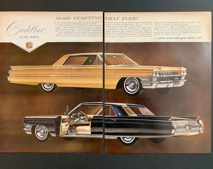 1964 Cadillac Coupe De Ville and Fleetwood Sixty Special Sedan Original ...