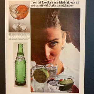 1960s Vintage Sprite Ads Several Styles Original Vintage Advertisements ...