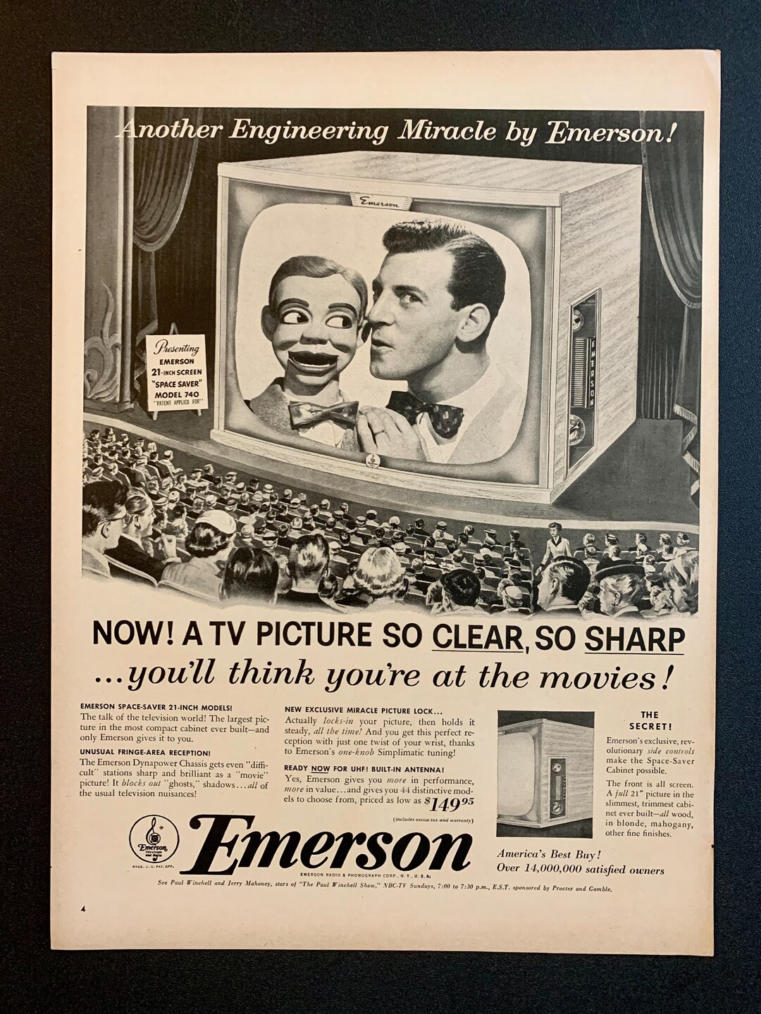 1950s Television TV Ads Several Styles to Choose From Original Vintage ...
