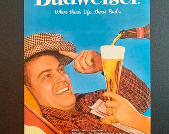 Retro Budweiser Poster - Etsy