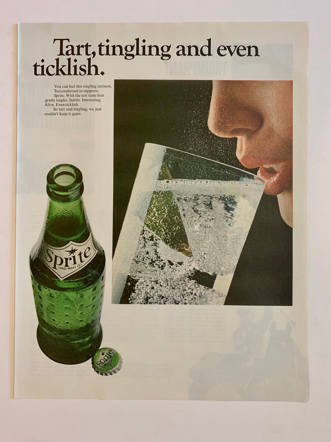 1960s Vintage Sprite Advertisement Several Styles To Choose | Etsy