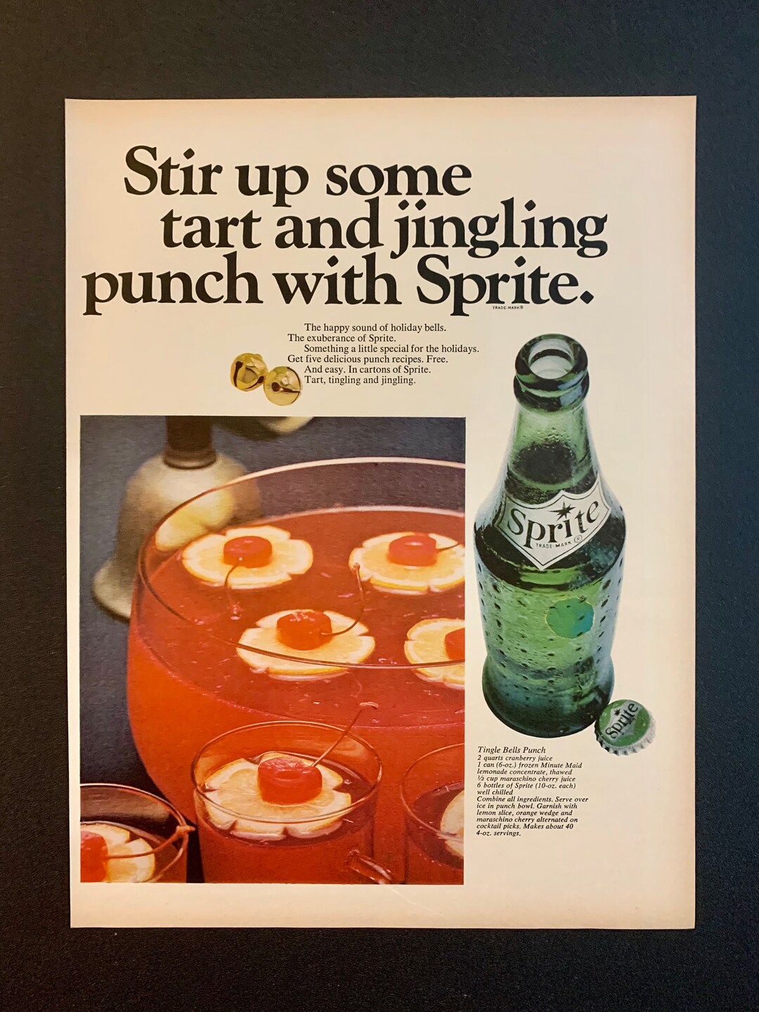 1960s Vintage Sprite Ads Several Styles Original Vintage Advertisements ...