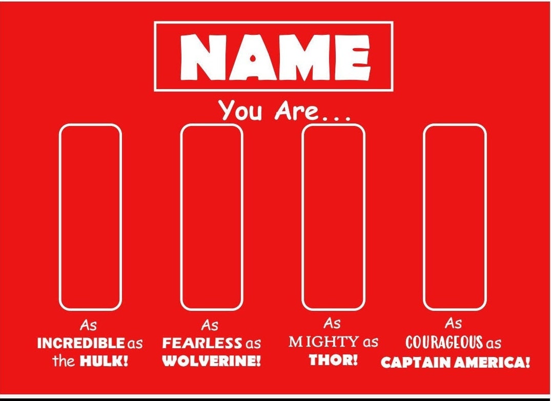 Cadre Marvel personnalisable avec chiffres - Etsy France