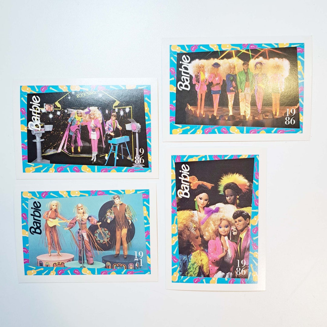 1990's Vintage Doll Rockers Set of 4 Trading Cards - Etsy