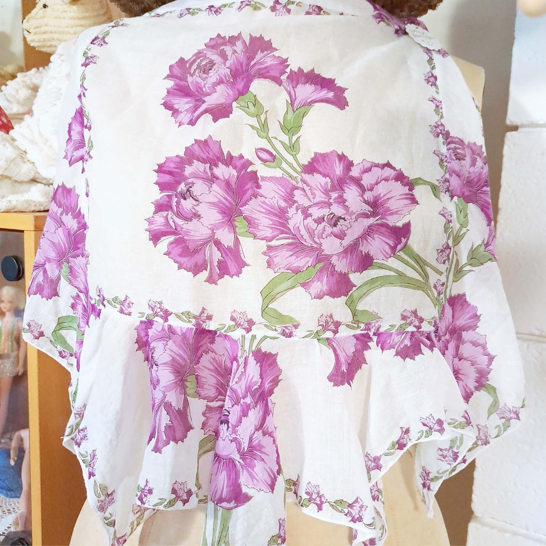 Vintage Iris Themed Hanky Apron - Etsy