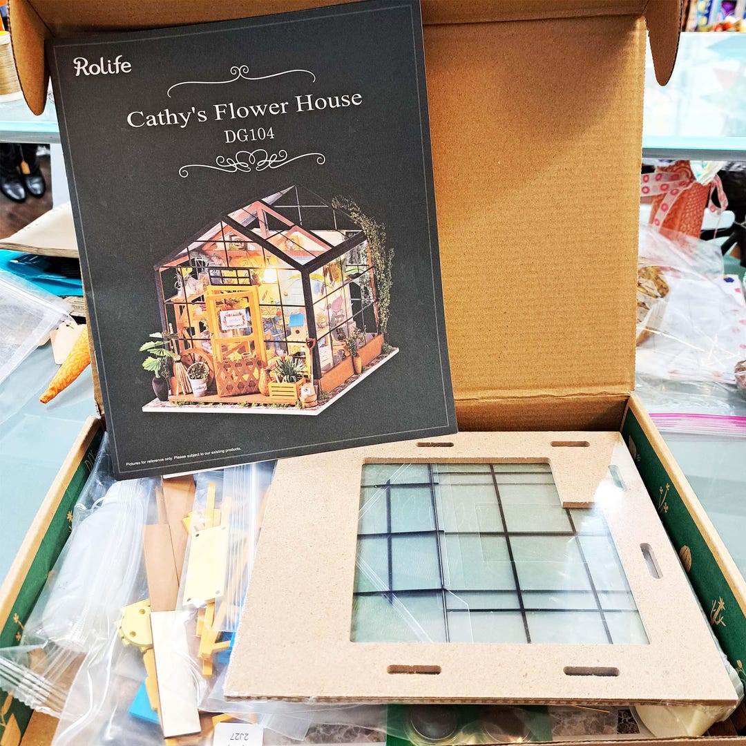 DIY Rolife Cathy's Flower Greenhouse Miniature Kit - Etsy