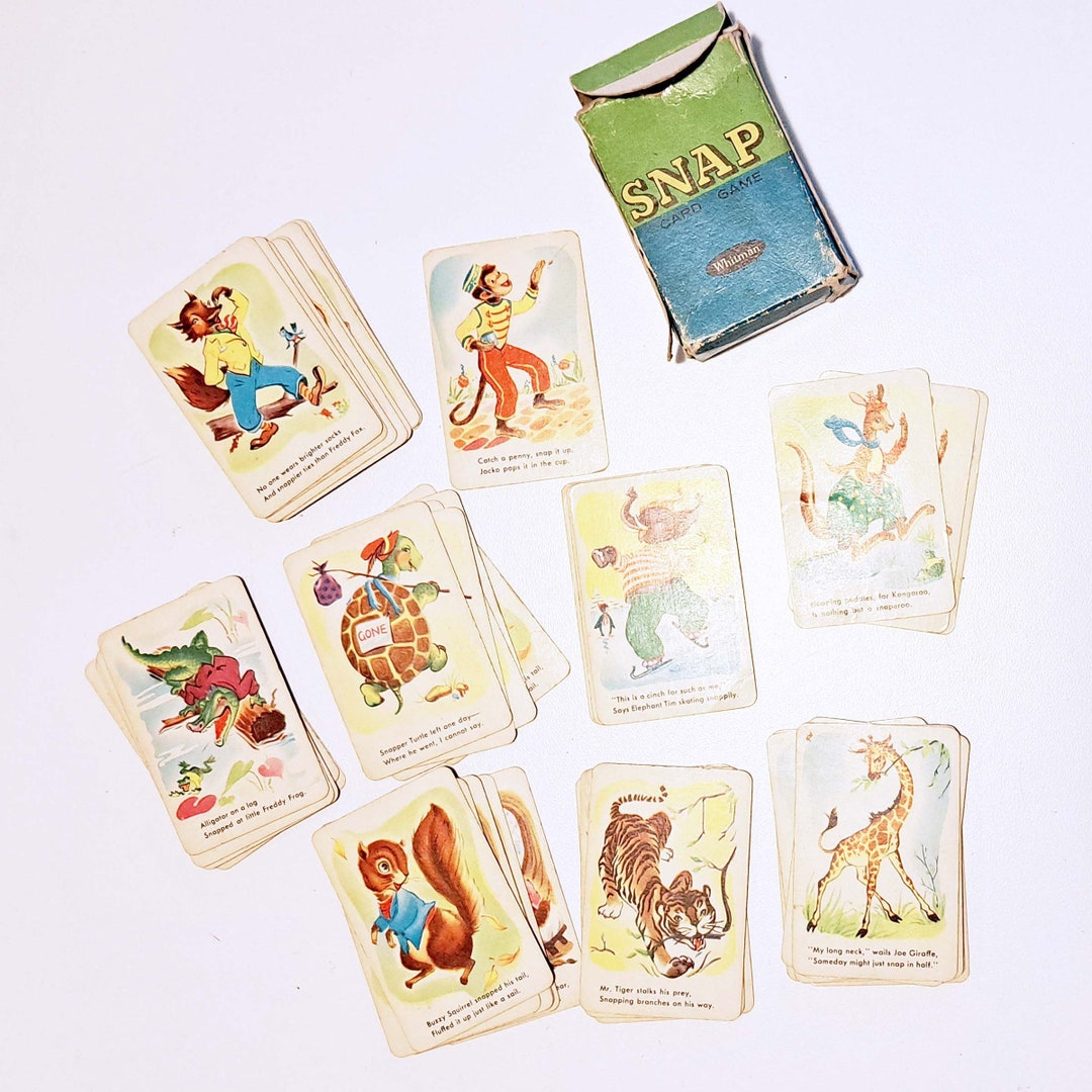 1960's Vintage Snap Mini Card Game - Etsy