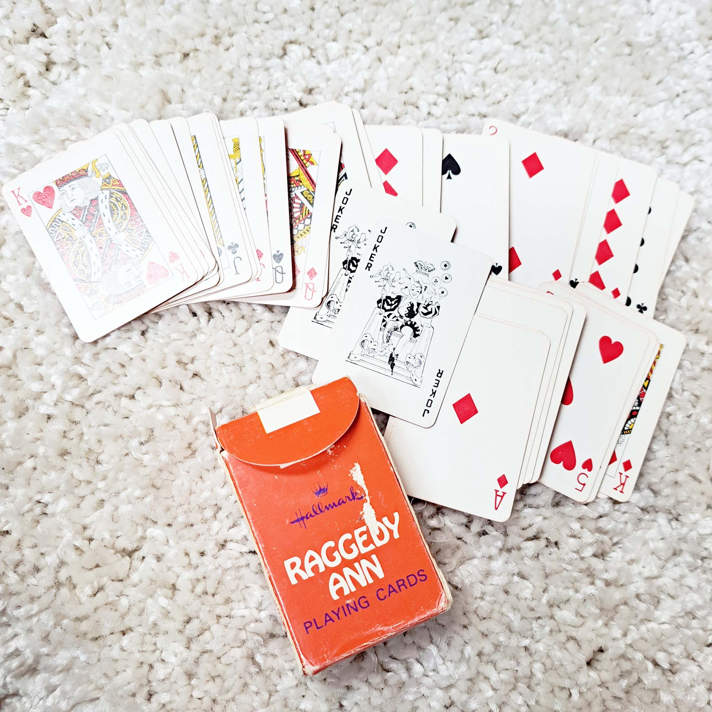 1970's Vintage Hallmark Raggedy Ann Mini Playing Cards - Etsy