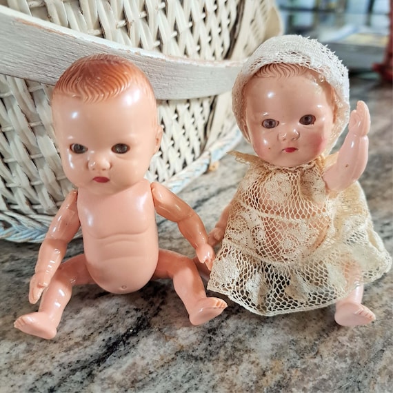 1940 Vintage Dolls Group Of Vintage And Antique Dolls To Include 17”