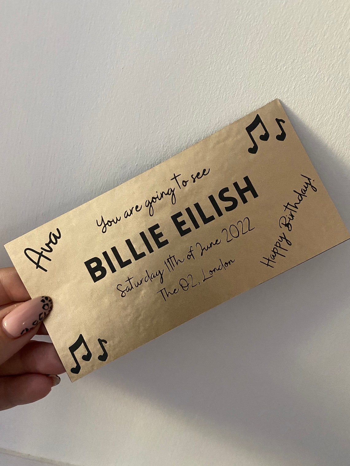 Personalised/custom Fake Event Ticket Concert Comedy - Etsy UK