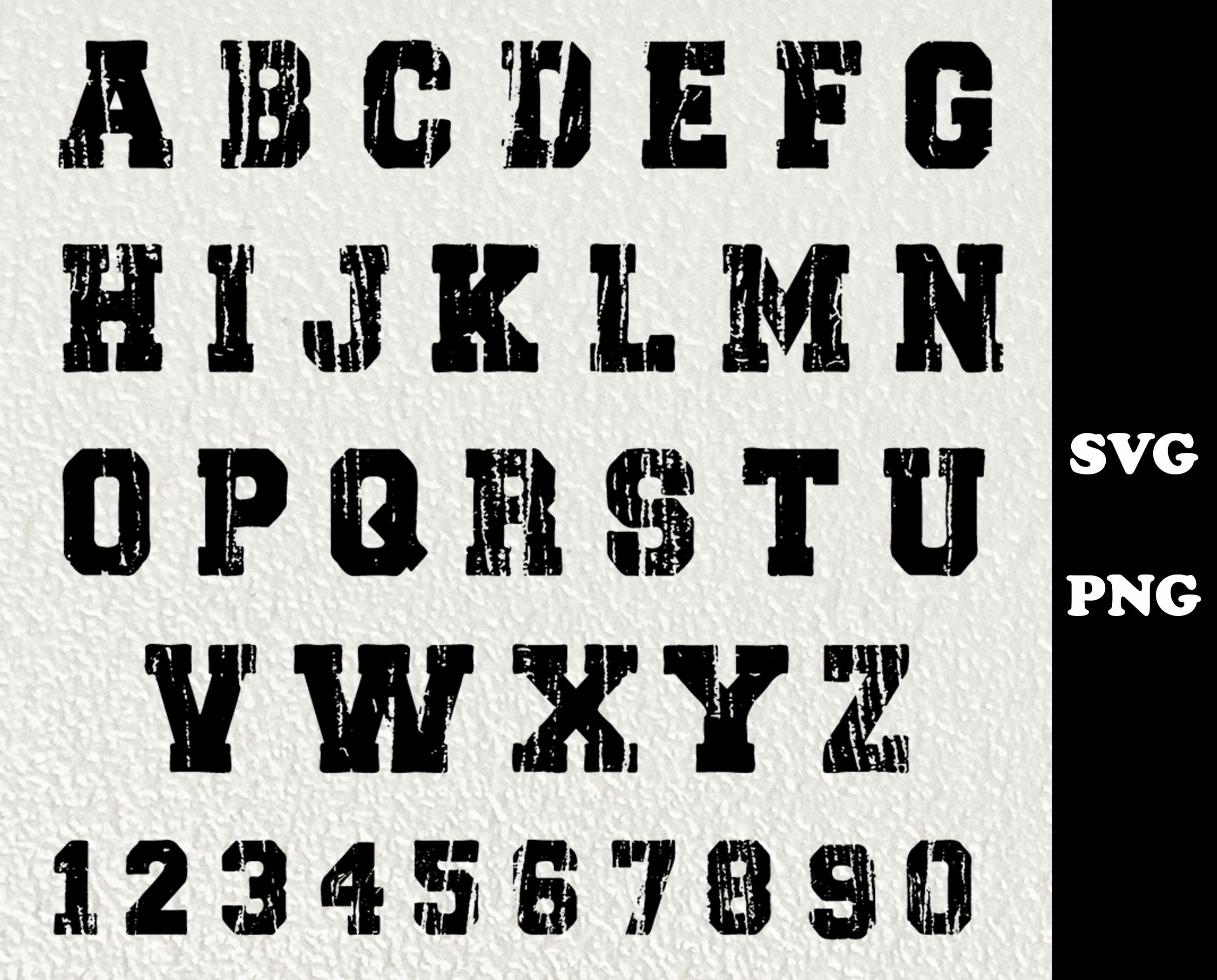 Distressed font svg. alphabet font svg. font bundle svg. | Etsy