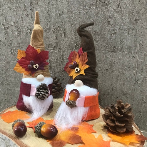 Autumn Gnome With Pinecone Gonk Nordic Swedish Tomte - Etsy