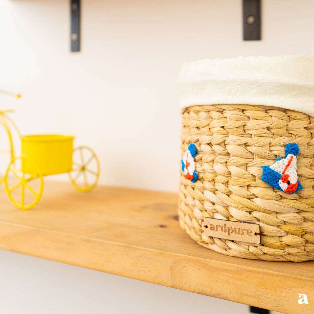 Sailor Kids' Bin: Whimsical Storage With Artisanal Flair / Kauna Grass ...