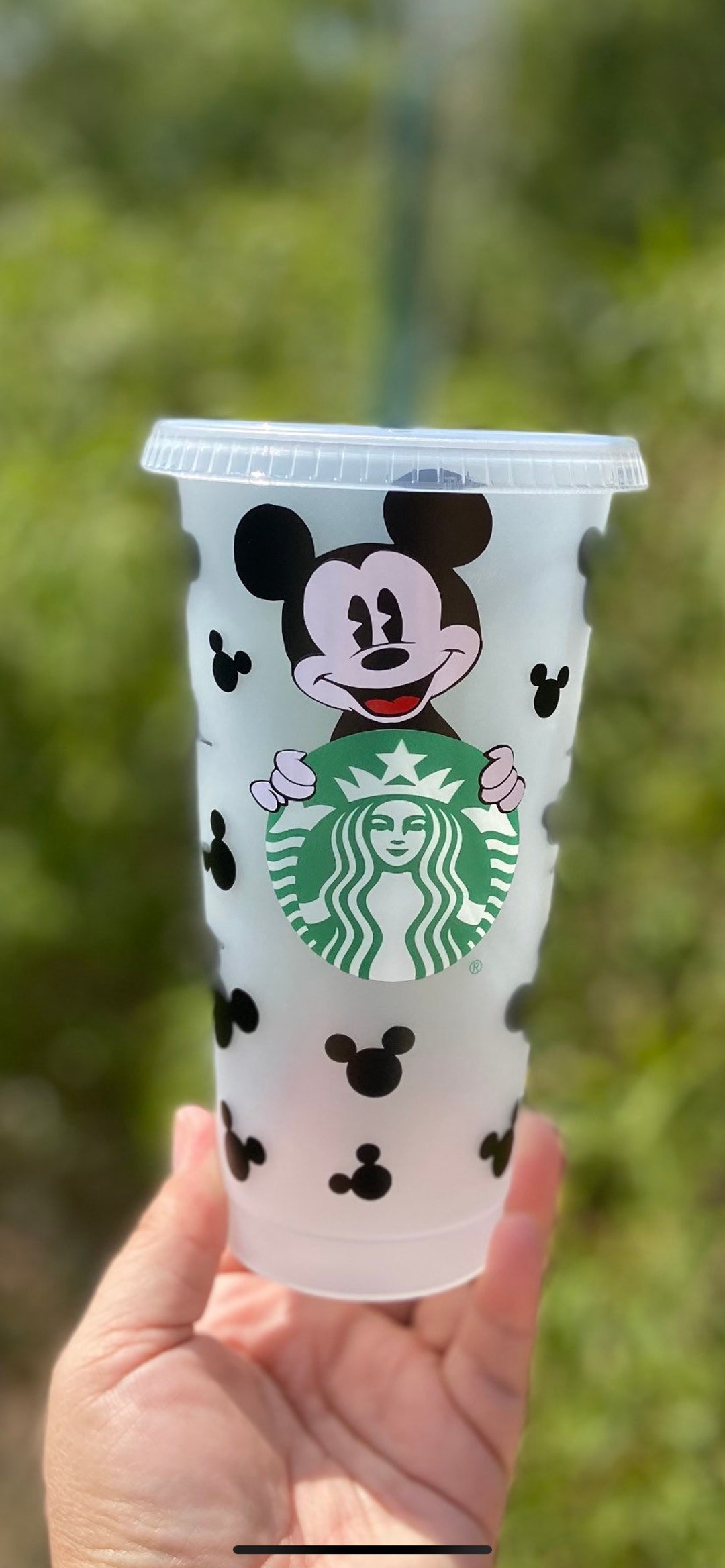 Mickey Mouse Starbucks Cold Cup Disney Starbucks Reusable - Etsy