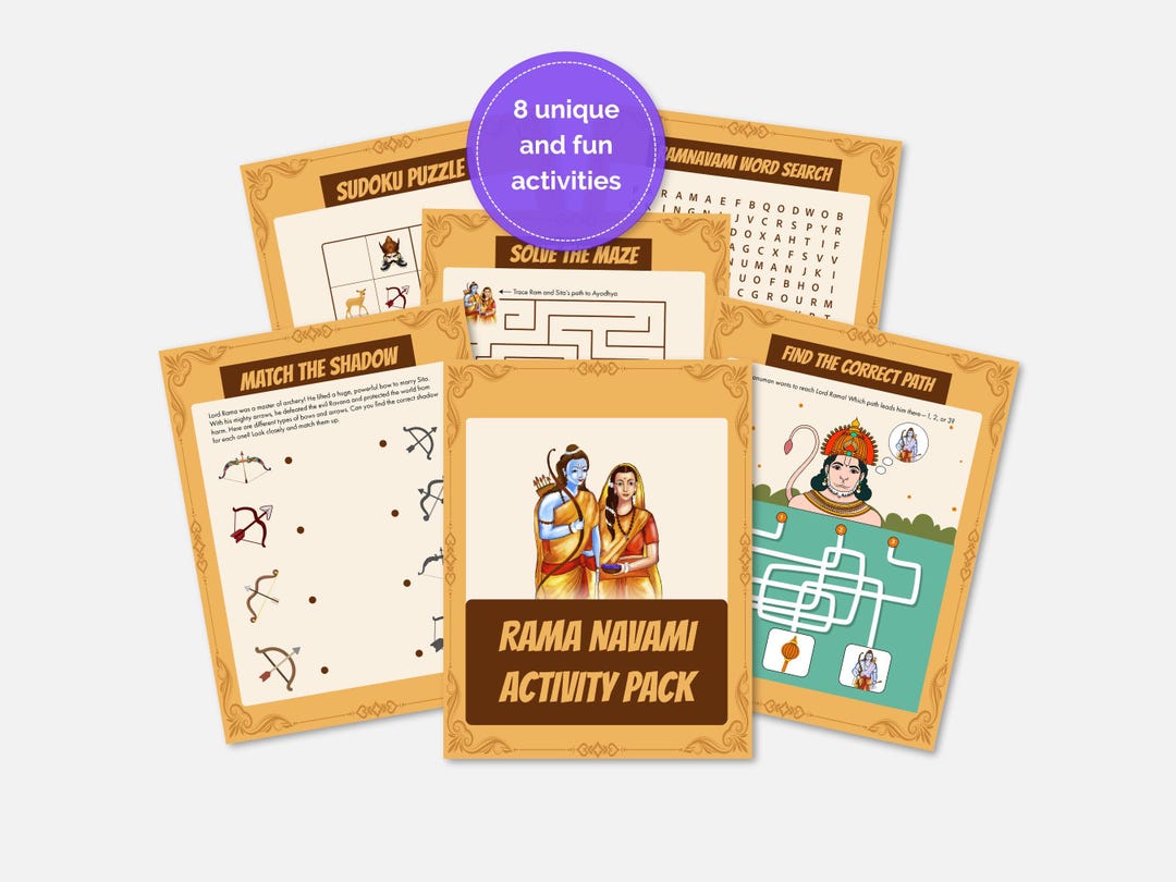 Ramayana Printable Activities for Kids | Hindu Festival Worksheets ...