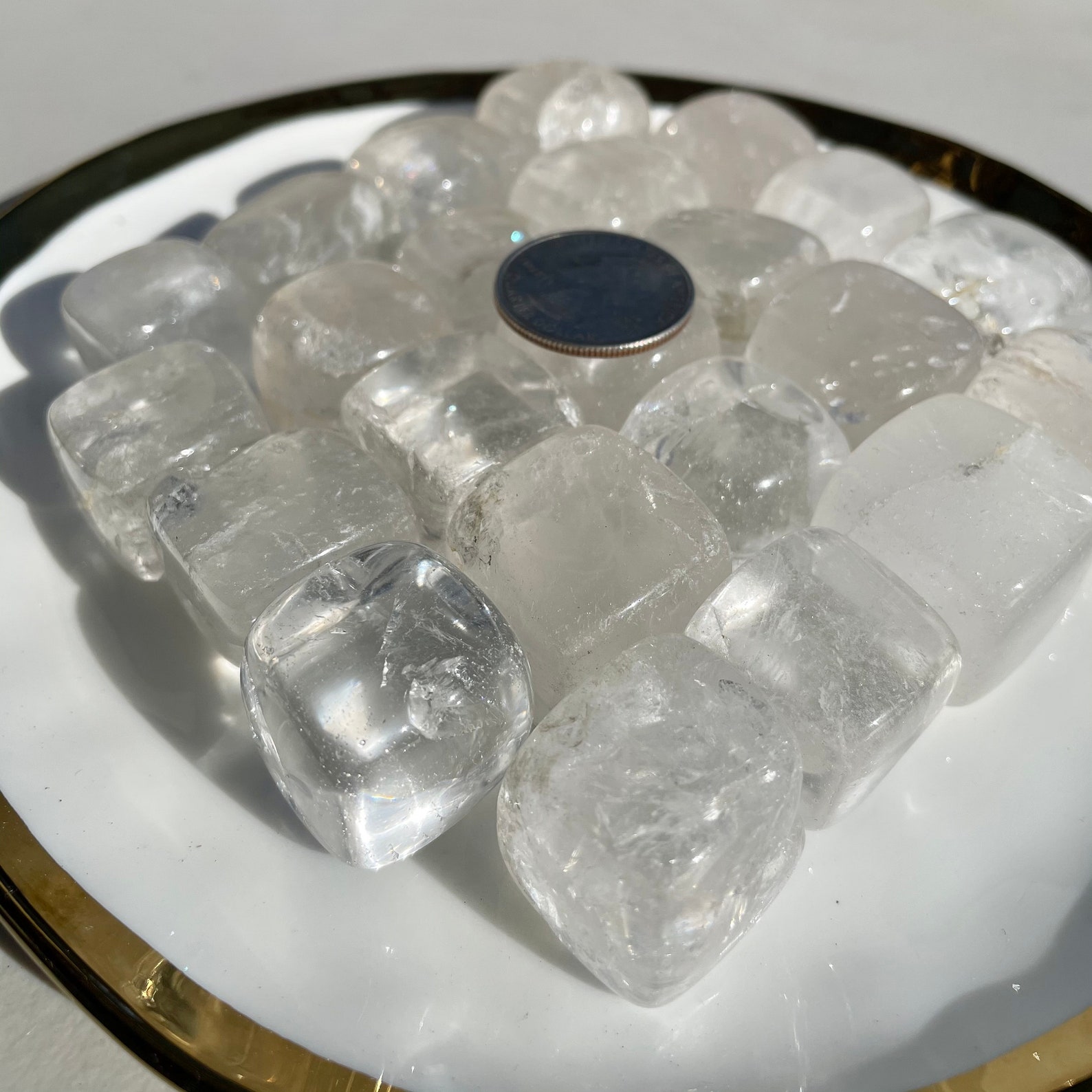 Clear Quartz Cubes Clear Quartz Rounded Cubes Quartz Cubes | Etsy