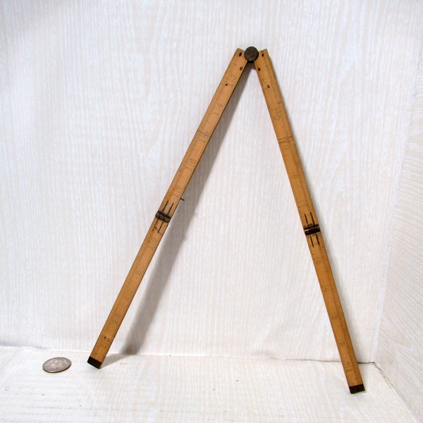 Vintage Wooden Ruler - Etsy