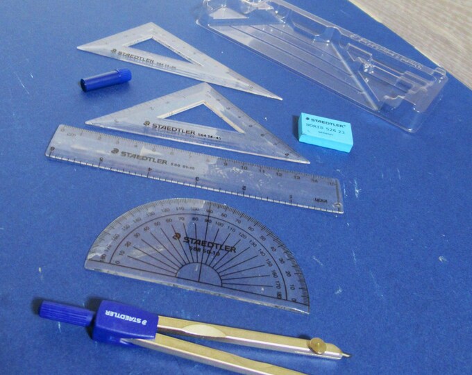 School Drafting Tools Geometry Drawing Set Compass Staedtler Noris ...
