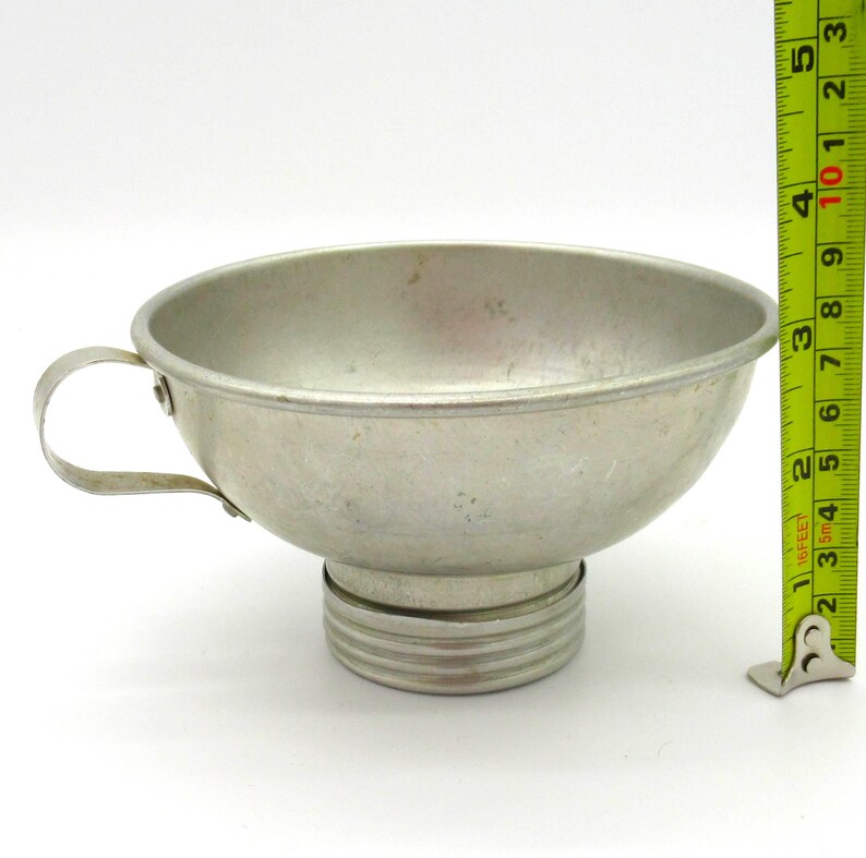 Vintage Aluminum Canning Sifter Funnel Strainer With 4 Filters - Etsy