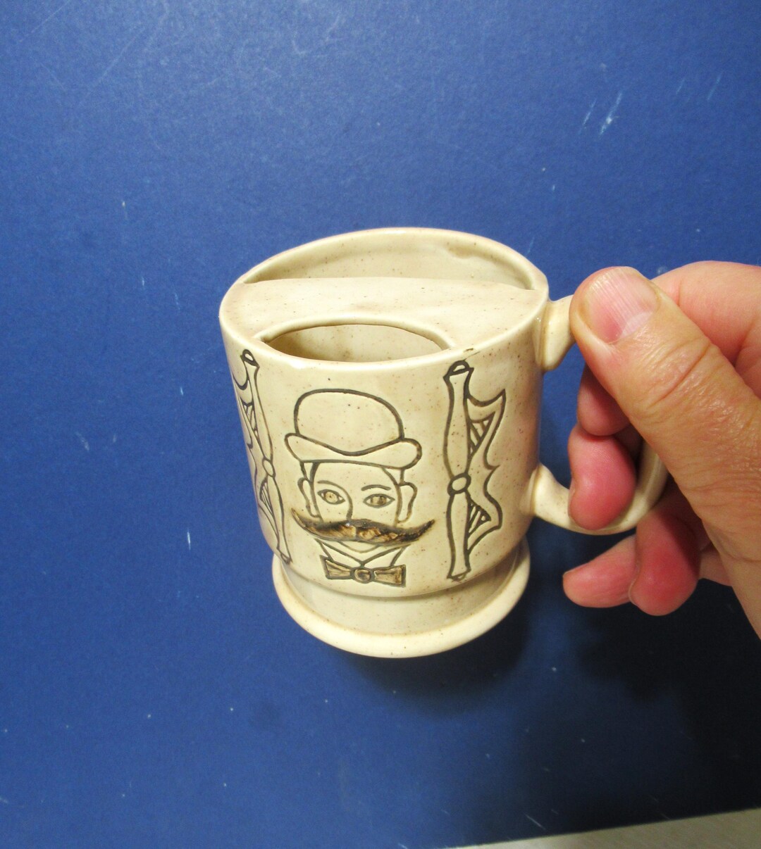 Mustache Guard Protection Mug Fathers Moustache Coffee Cup - Etsy