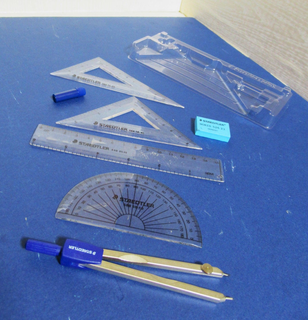 School Drafting Tools Geometry Drawing Set Compass Staedtler Noris ...