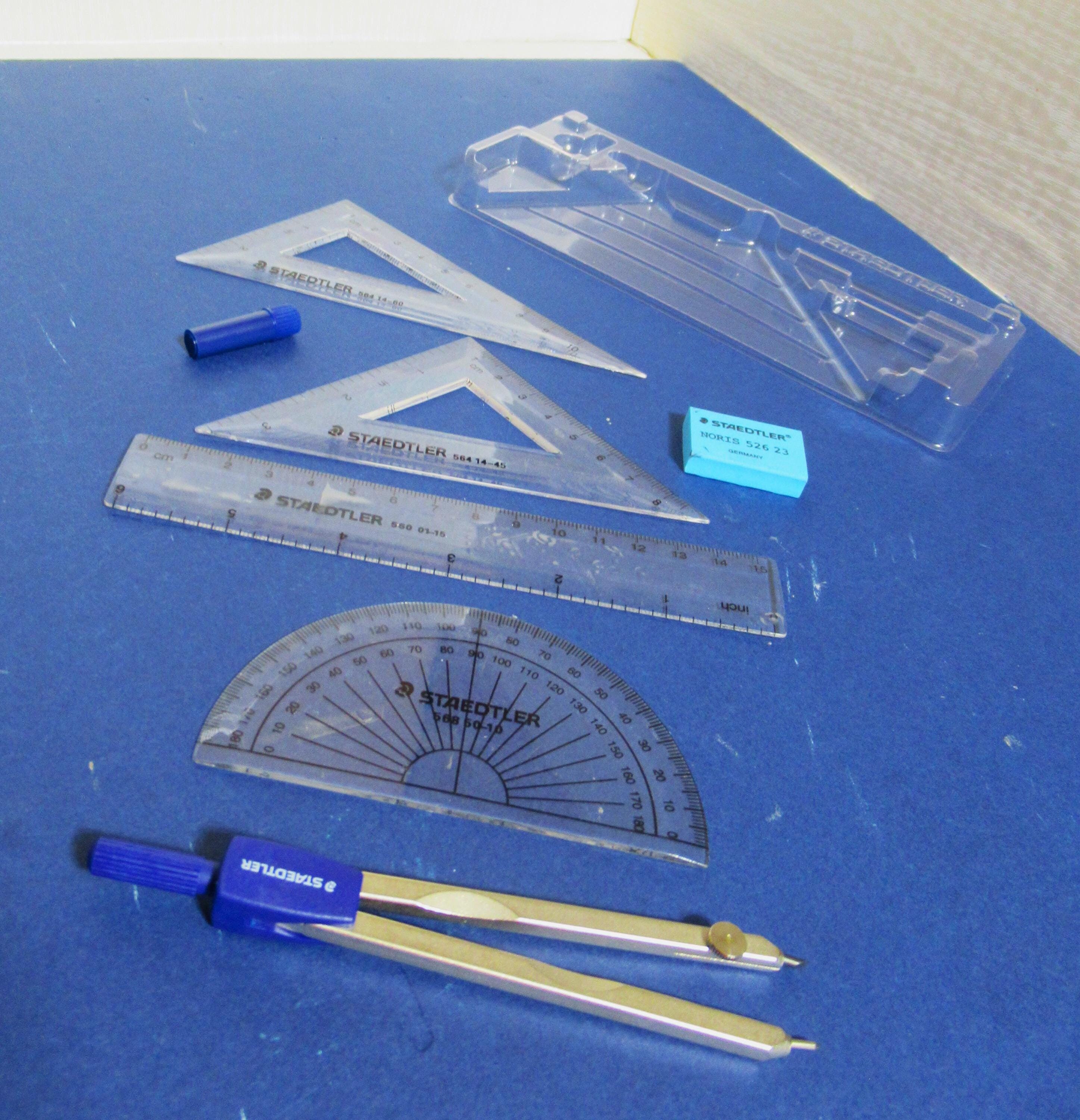 School Drafting Tools Geometry Drawing Set Compass Staedtler Noris ...